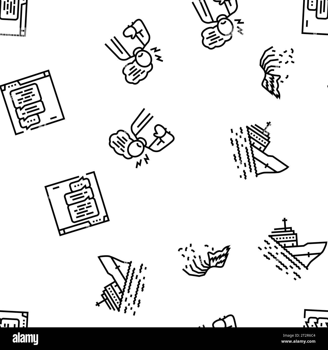 sad mood emotion face vector seamless pattern Stock Vector Image & Art ...