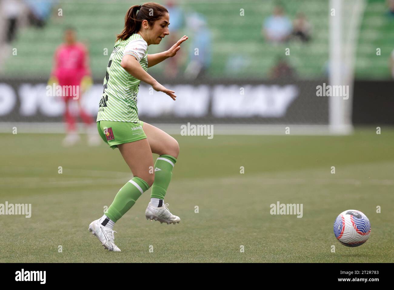 Melbourne, Australia. 21st Oct, 2023. Emma Ilijoski of Canberra United ...