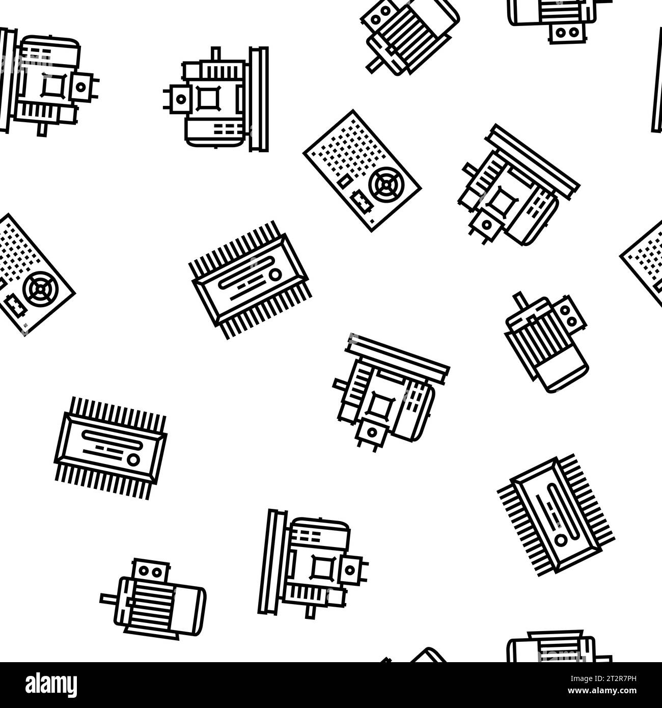 electrical engineer industry work vector seamless pattern Stock Vector Image & Art - Alamy