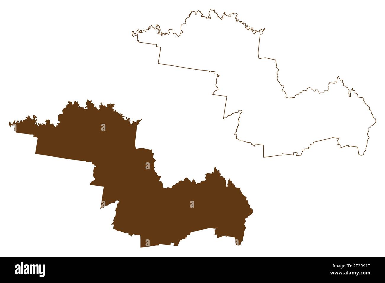 Outline map of indigo Cut Out Stock Images & Pictures - Alamy