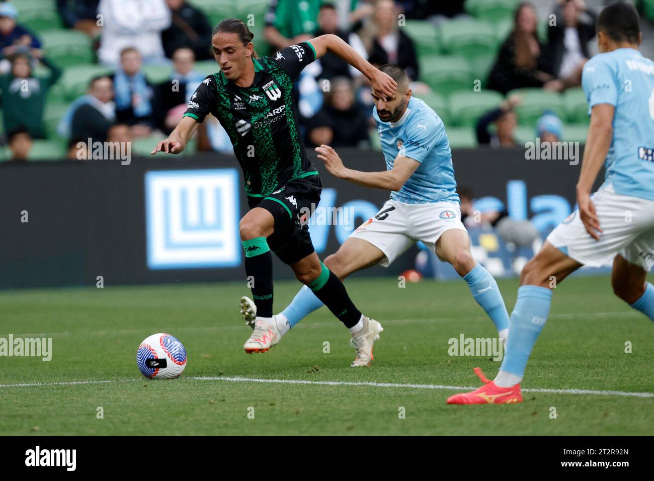 Melbourne, Australia. 21st Oct, 2023. Lachie WALES of Western United ...