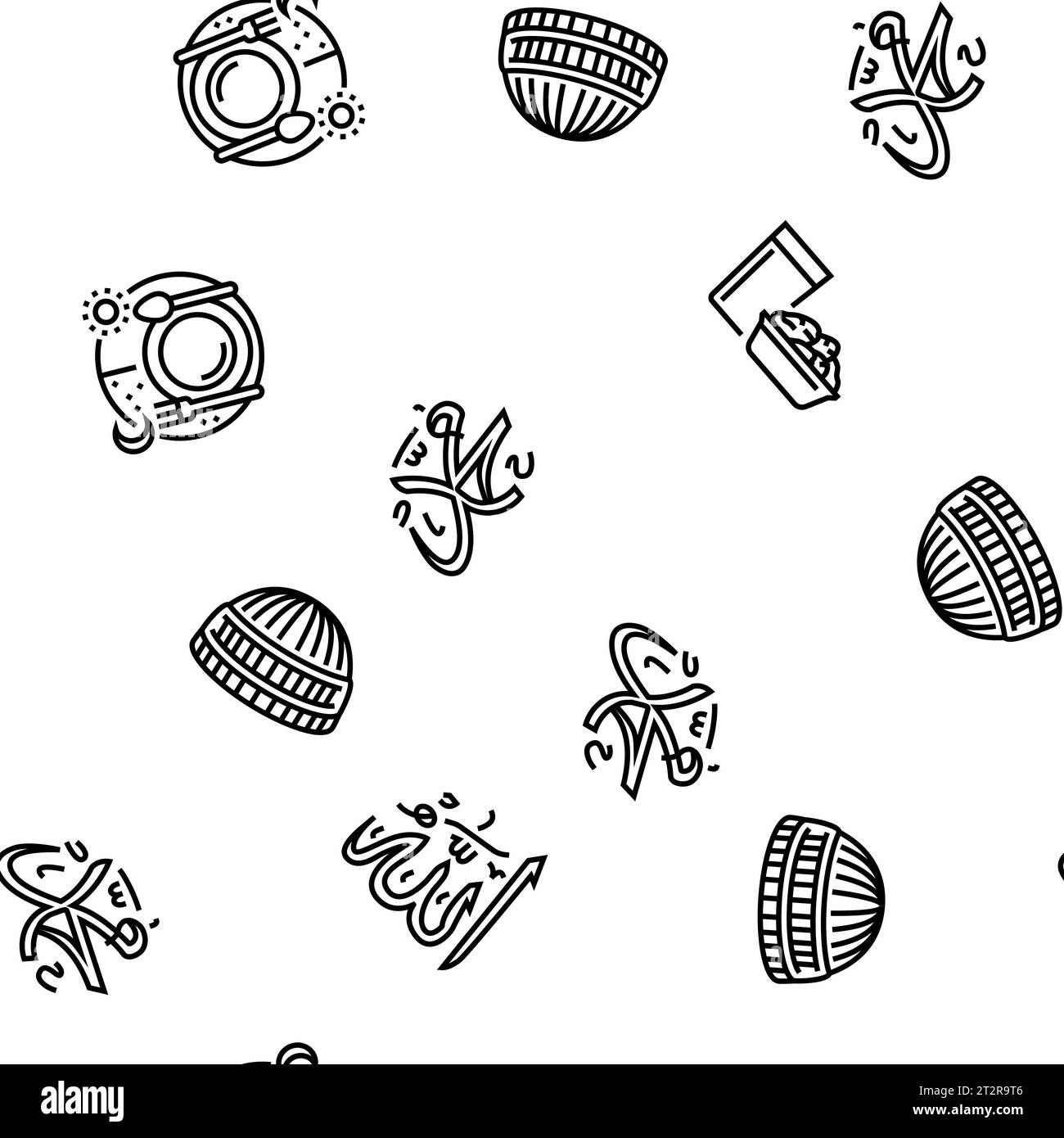 ramadan islam muslim eid arabian vector seamless pattern Stock Vector ...