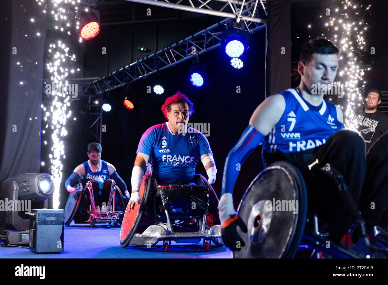 Ryadh Sallem #9 of France during the International Wheelchair Rugby Cup ...