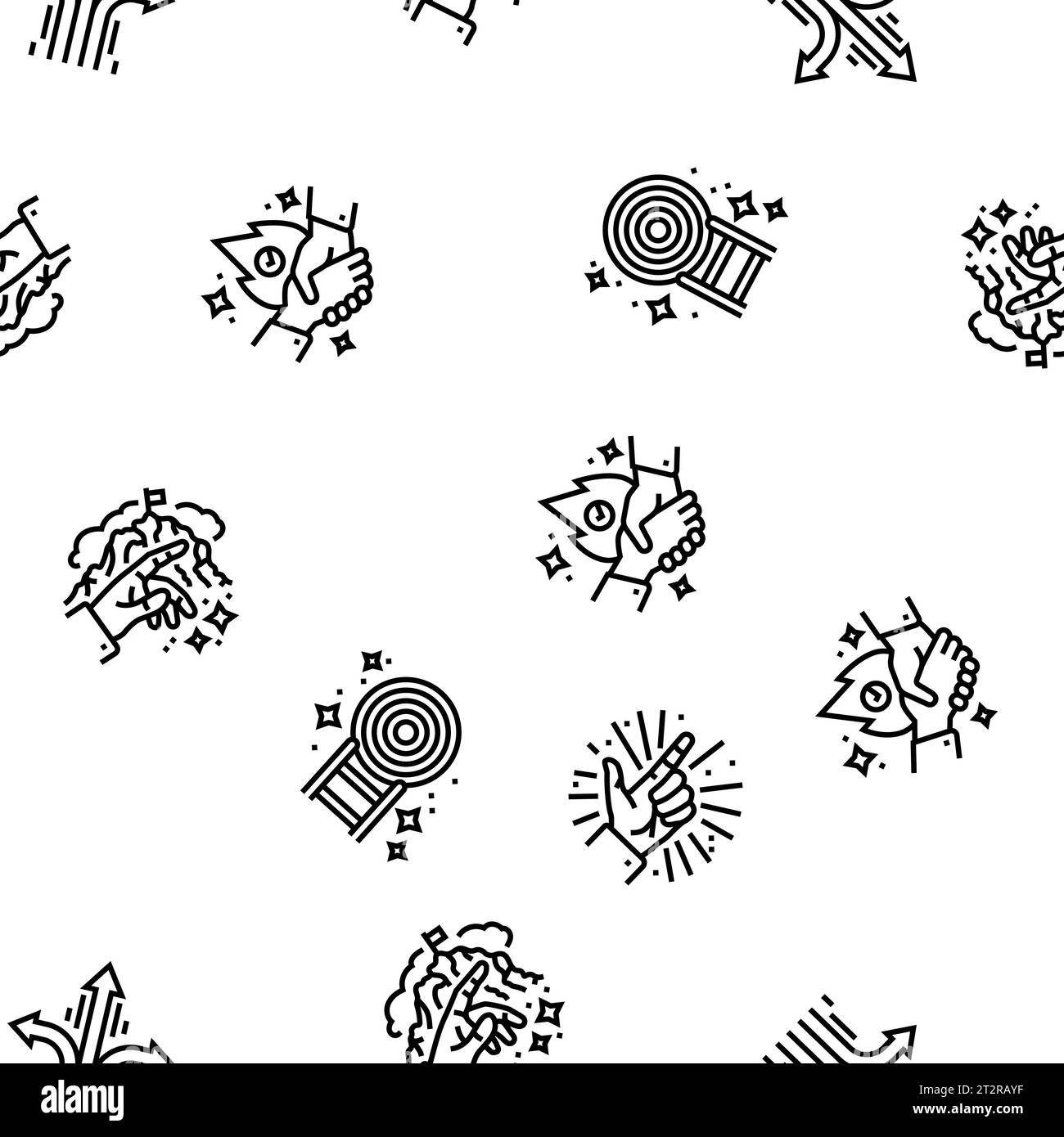 motivation succes challenge vector seamless pattern Stock Vector Image ...