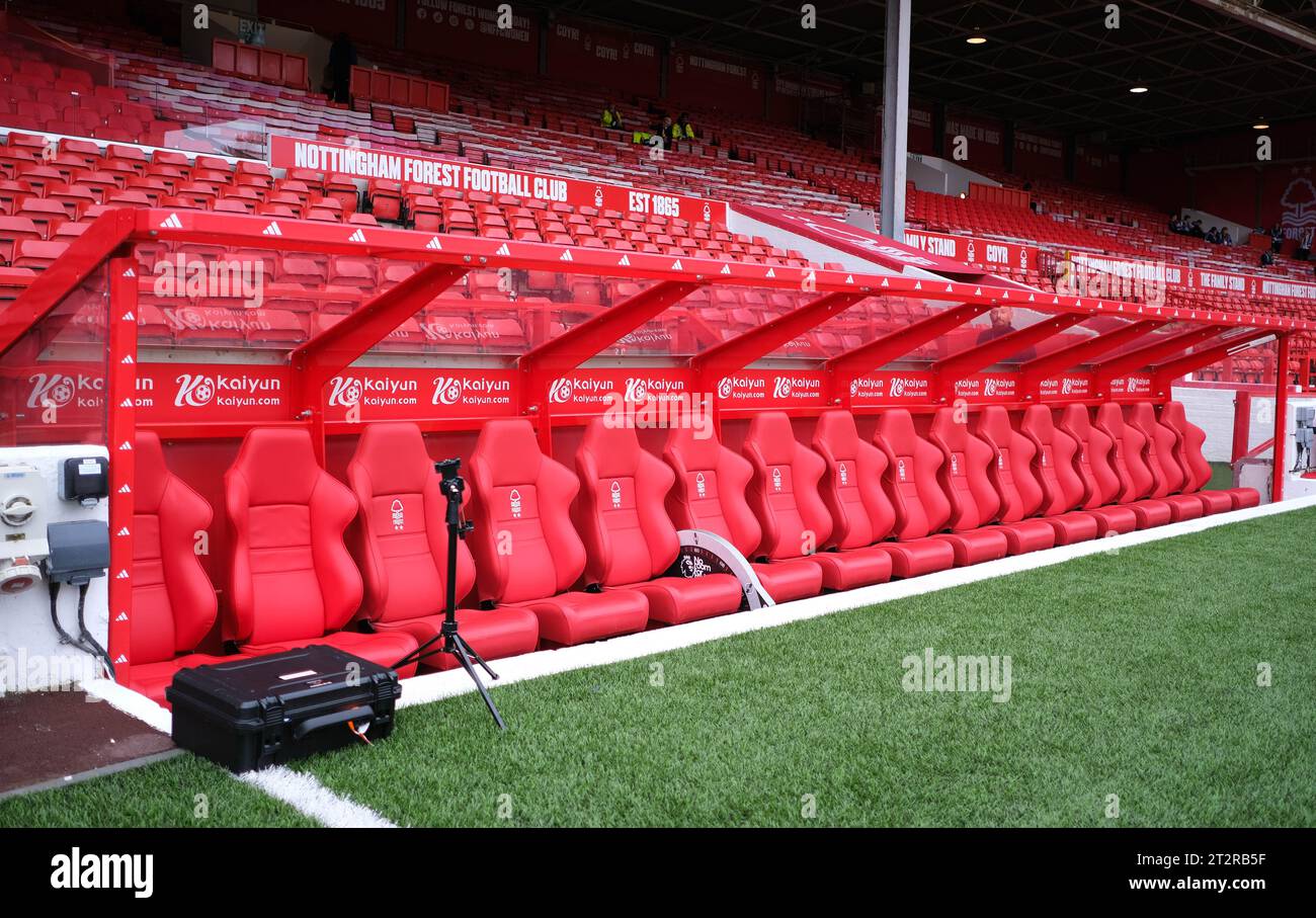 The City Ground, Nottingham, UK. 21st Oct, 2023. Premier League ...