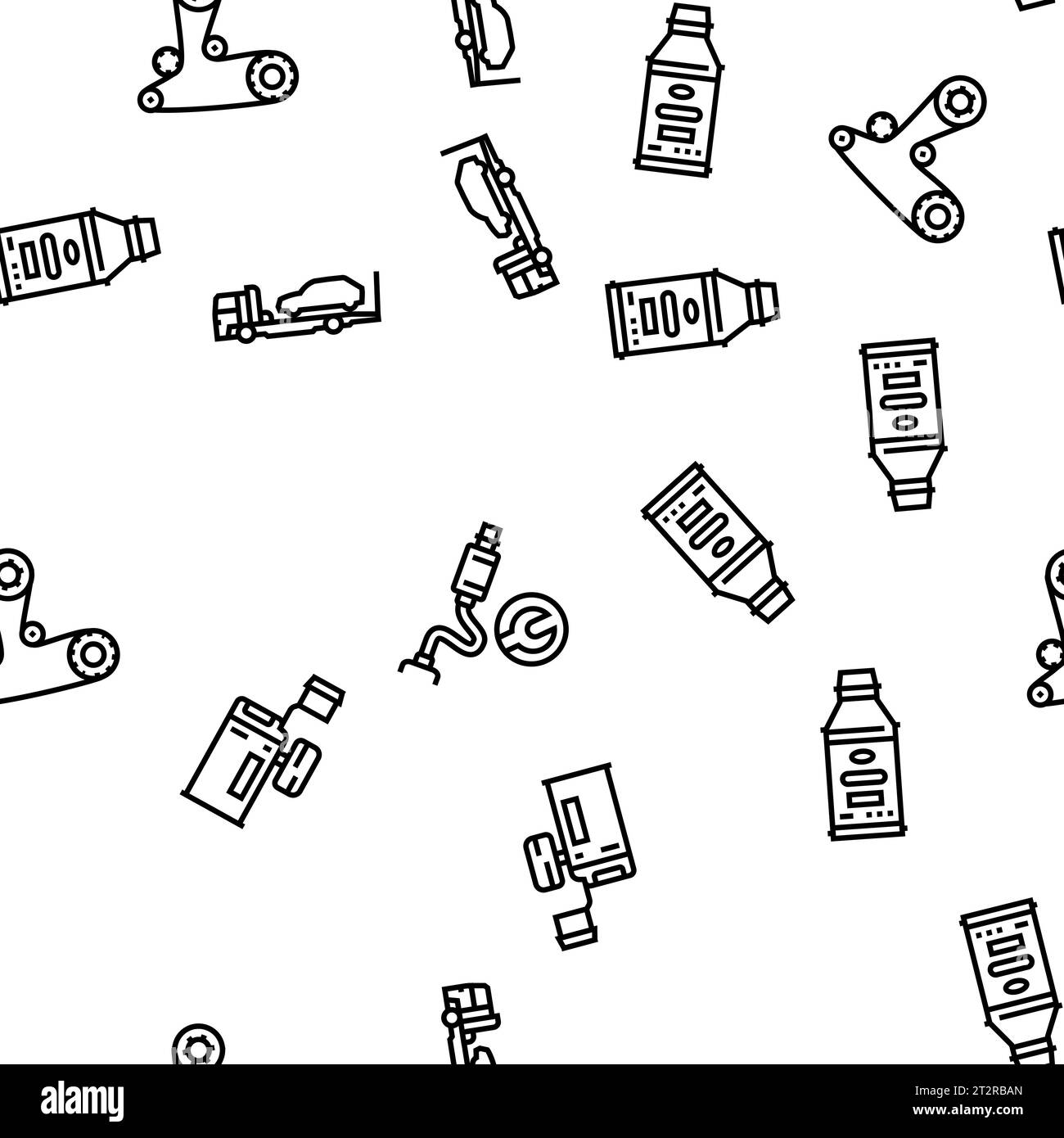 car mechanic repair service vector seamless pattern Stock Vector Image ...