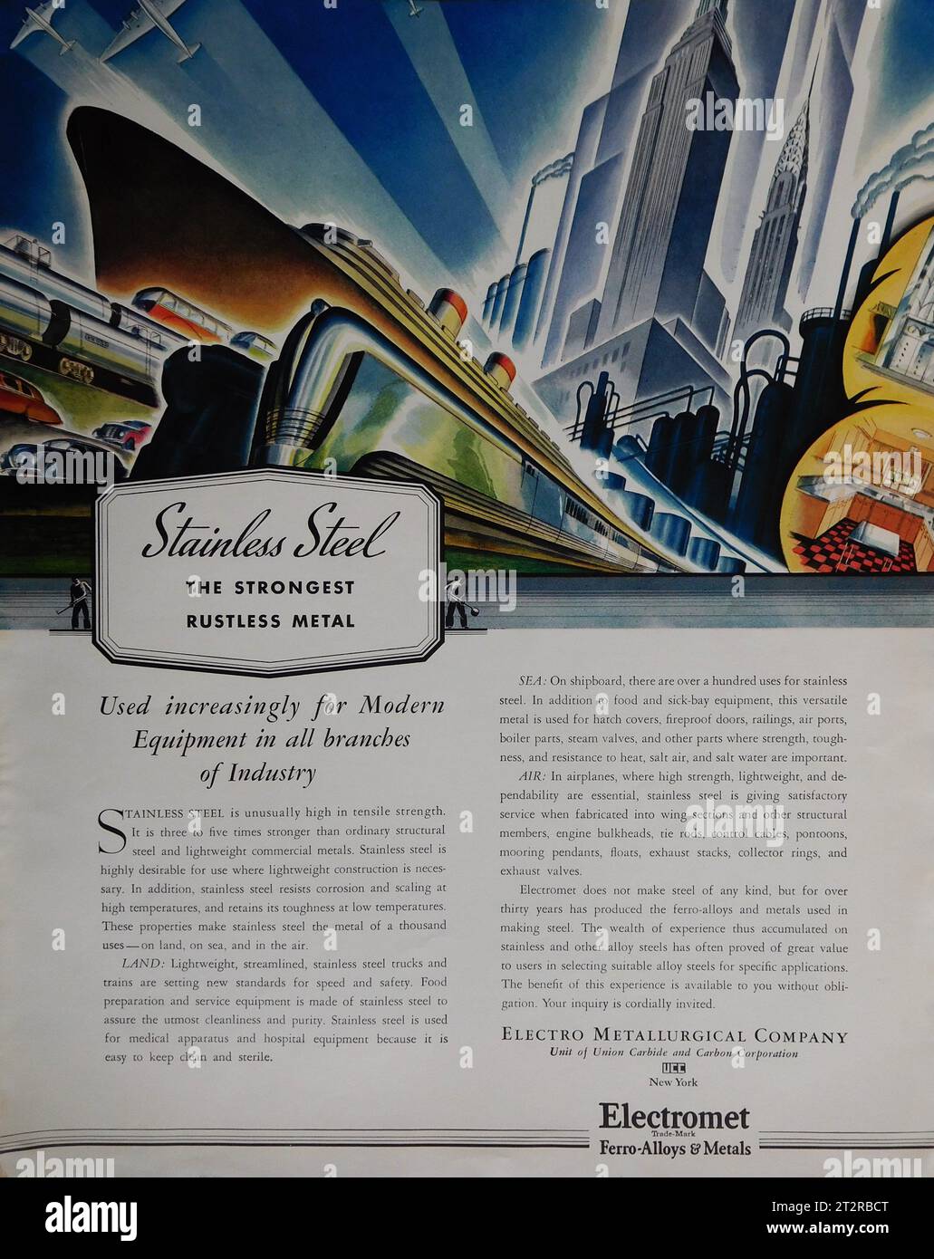 STAINLESS STEEL The Strongest Rustless Metal from the ELECTRO ...