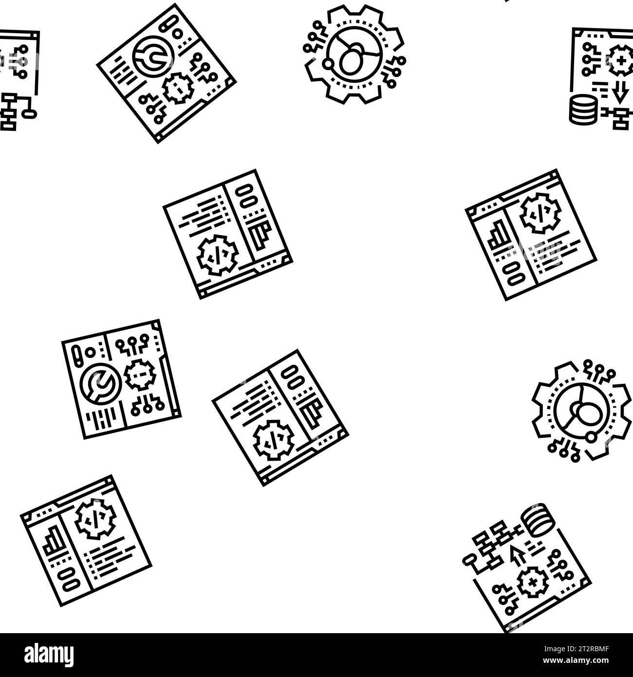 System Analyst Data Seamless Pattern Vector Stock Vector Image And Art