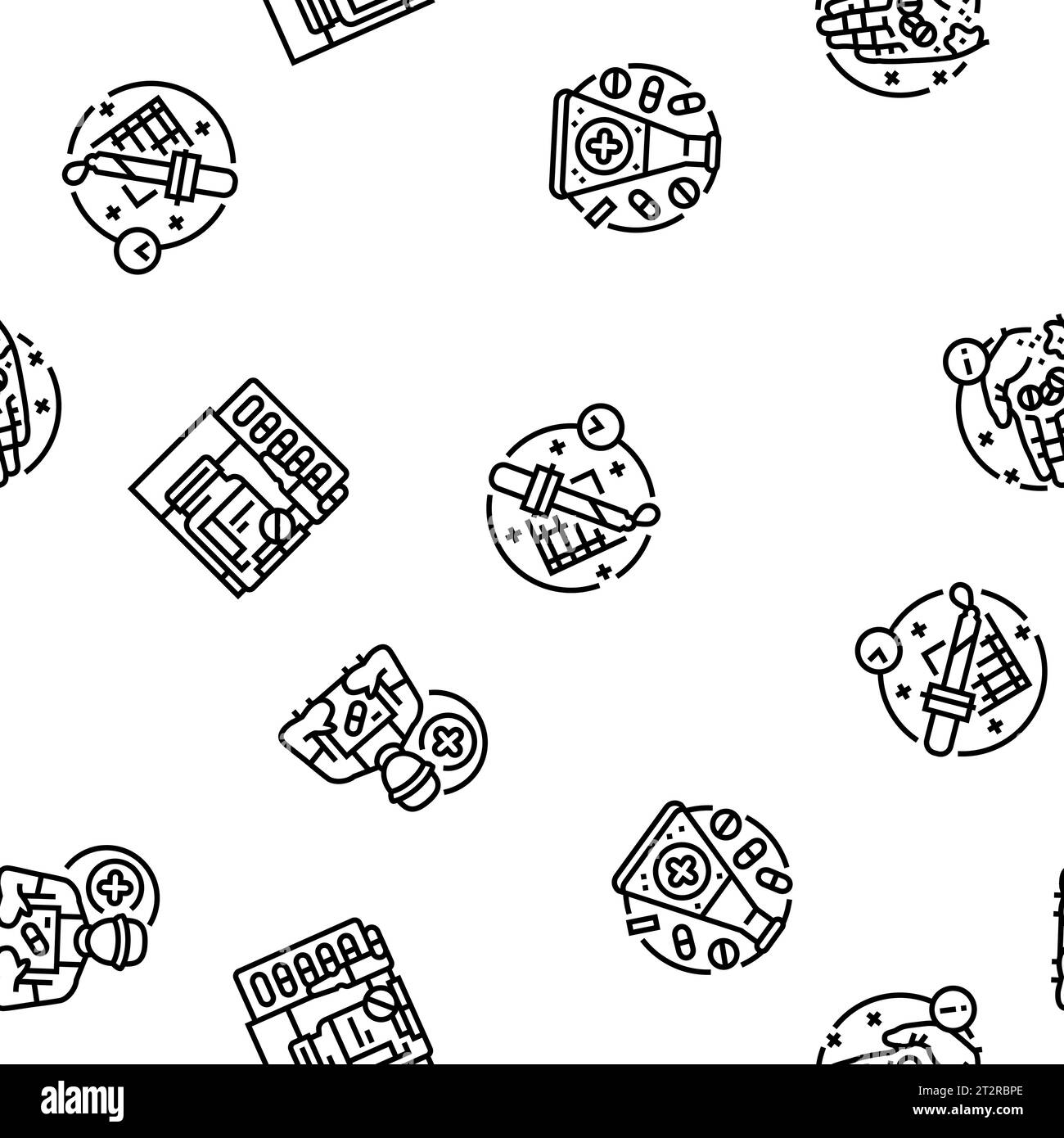 pharmacist medicine retail seamless pattern vector Stock Vector Image & Art - Alamy