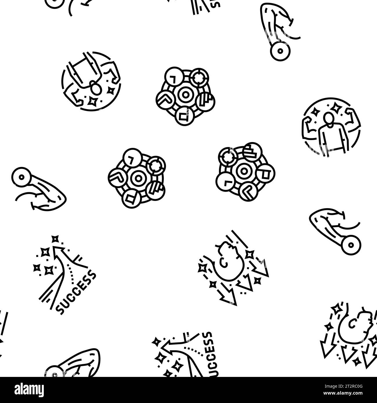 motivation human success seamless pattern vector Stock Vector Image ...
