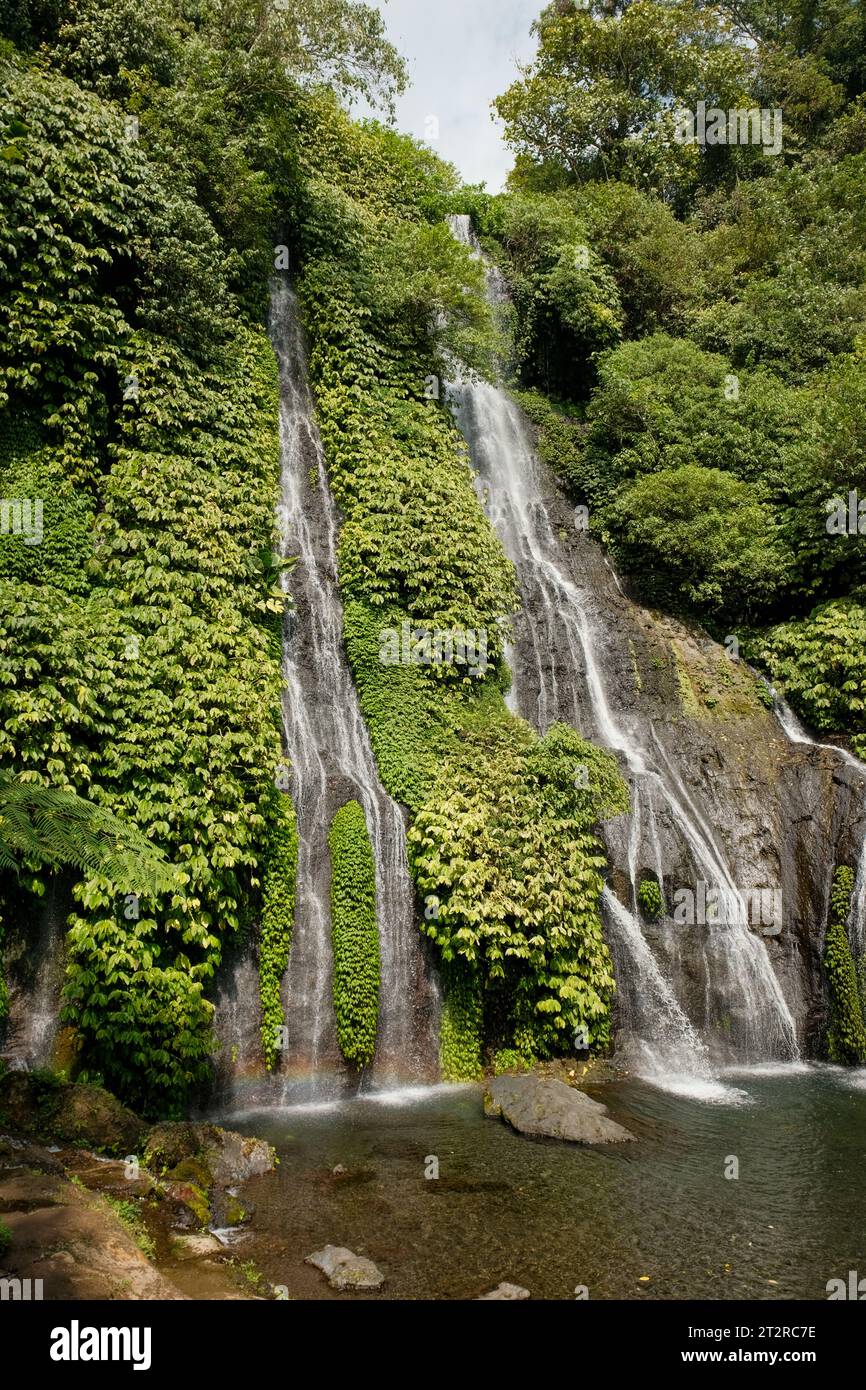 Explore the untouched beauty of North Bali, where twin waterfalls ...