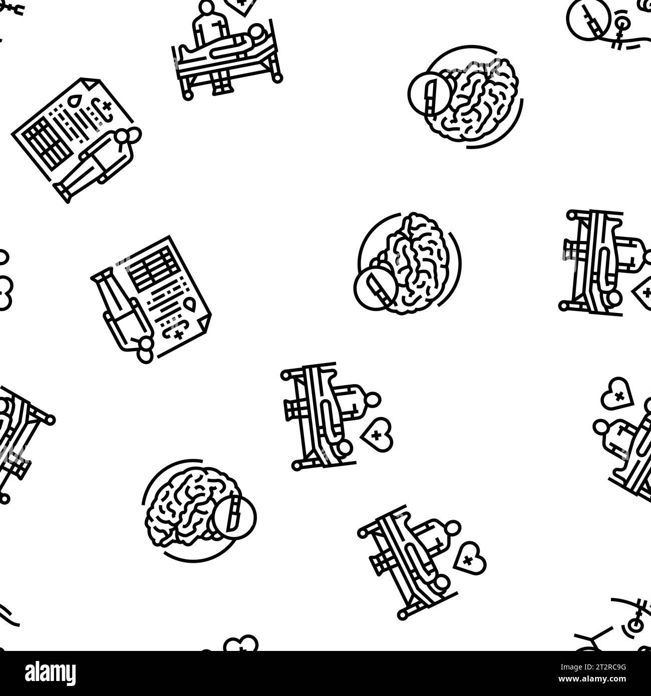 surgeon doctor hospital seamless pattern vector Stock Vector Image ...