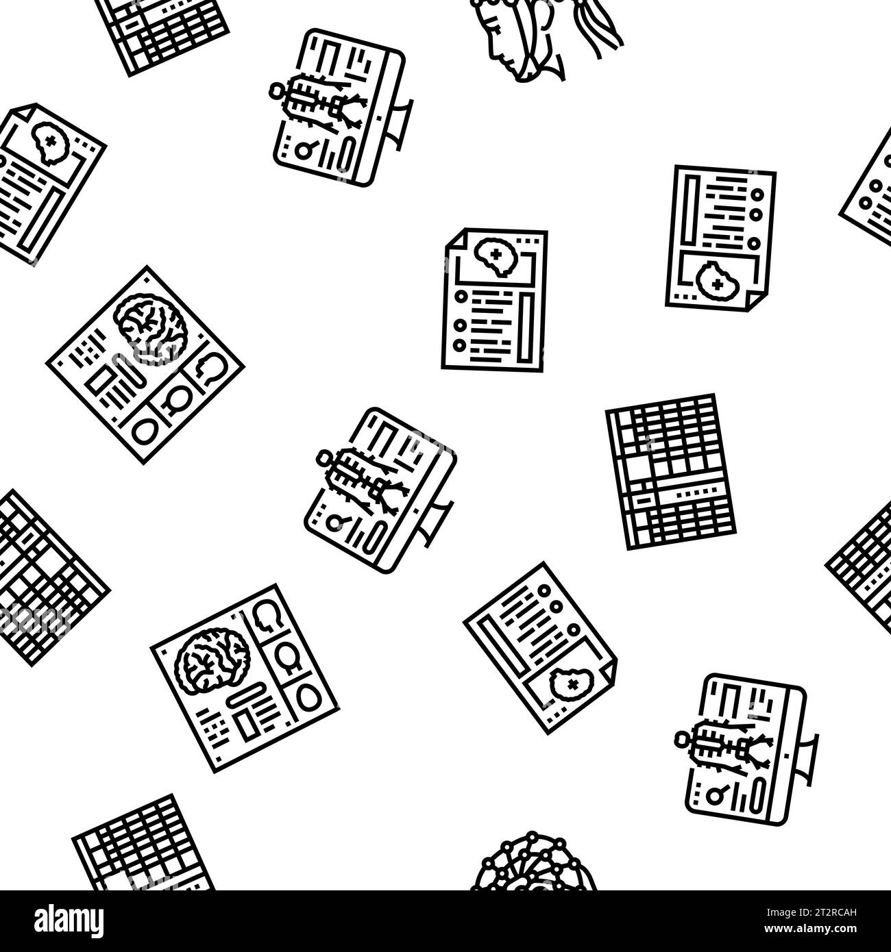 brain neurologist doctor seamless pattern vector Stock Vector Image & Art - Alamy
