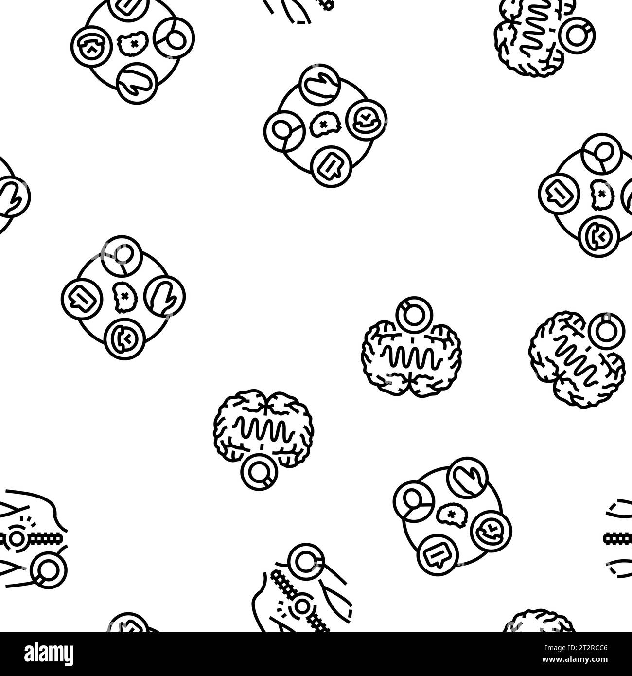 brain neurologist doctor seamless pattern vector Stock Vector Image ...