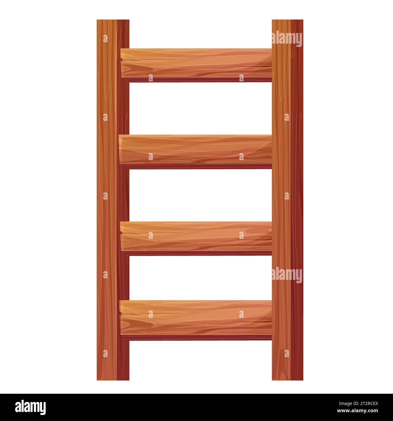Wooden ladder, stairs portable construction with nails textured in ...