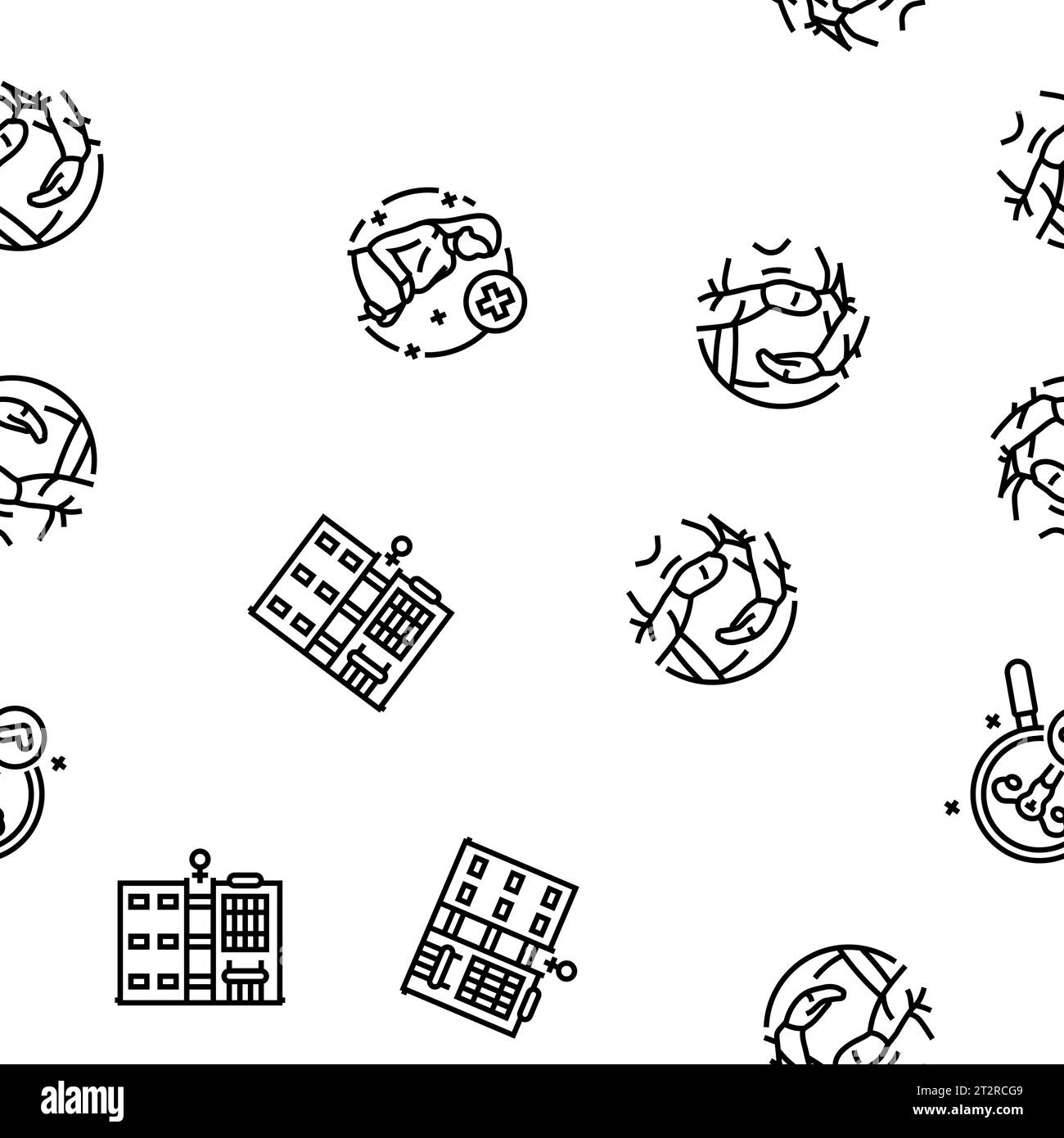 gynecologist doctor woman patient seamless pattern vector Stock Vector Image & Art - Alamy