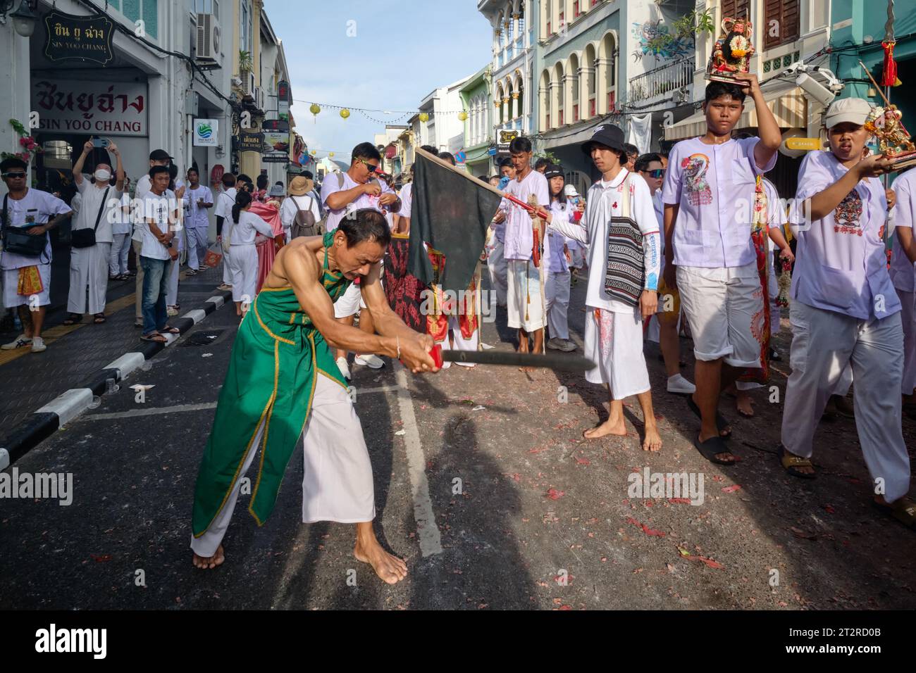 A procession during the Vegetarian Festival (Nine Emperor Gods Festival ...