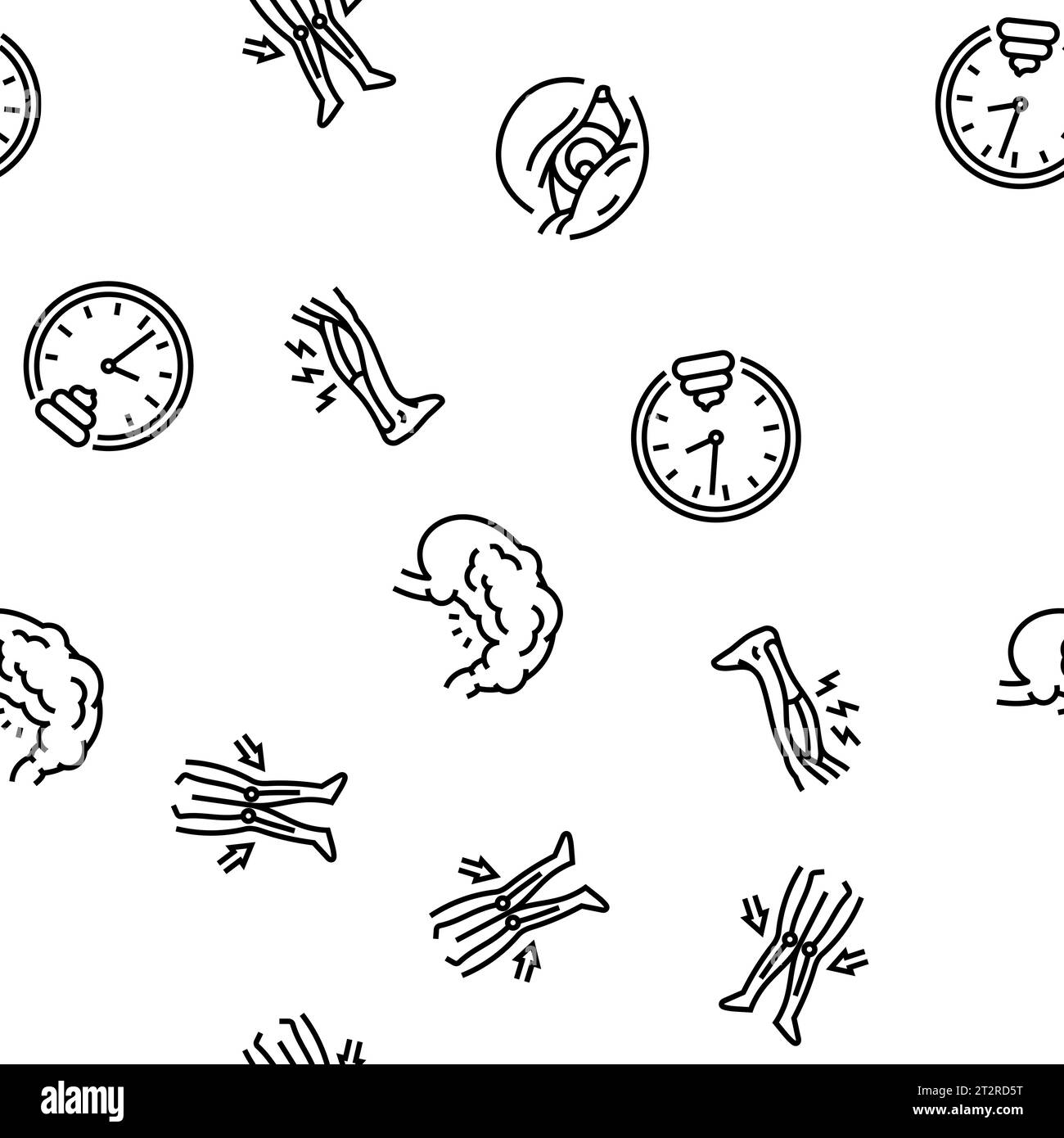 disease symptom health seamless pattern vector Stock Vector Image & Art ...