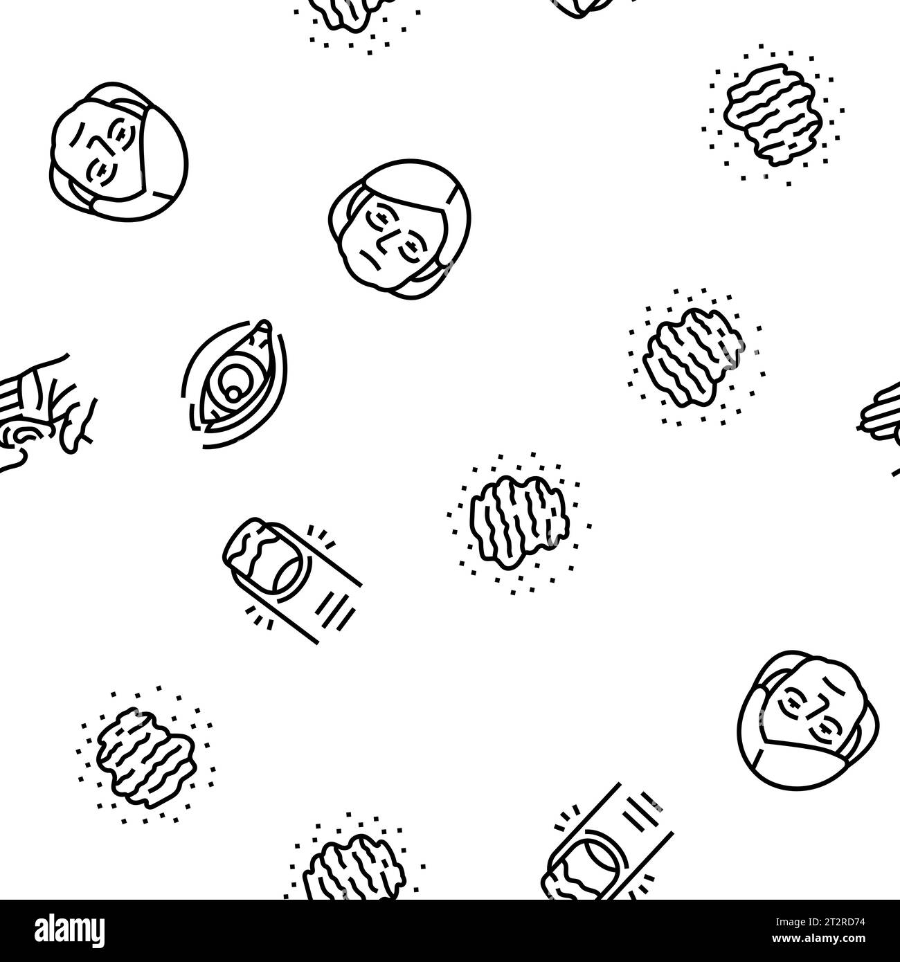 disease symptom health seamless pattern vector Stock Vector Image & Art ...