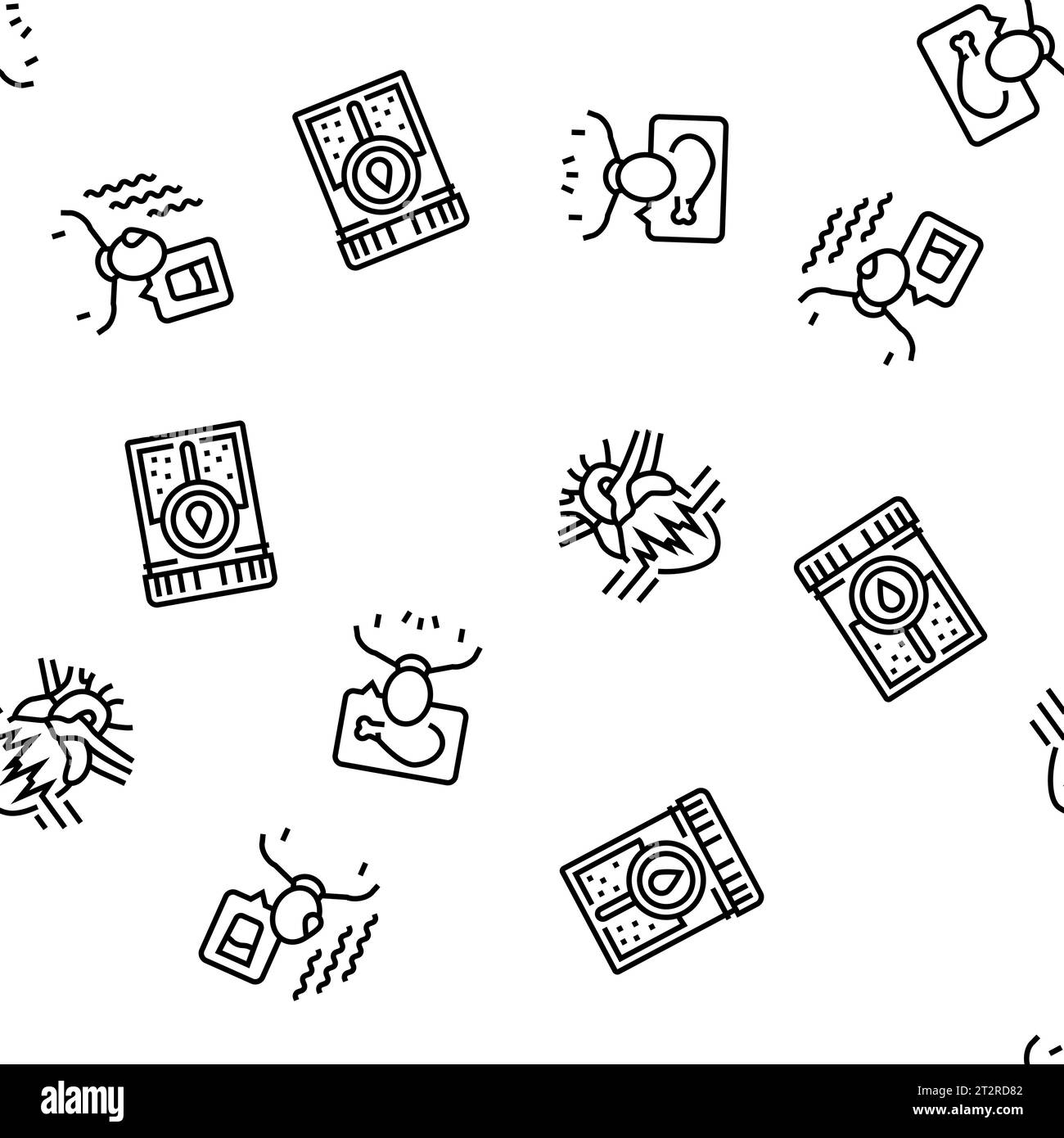 disease symptom health seamless pattern vector Stock Vector Image & Art ...