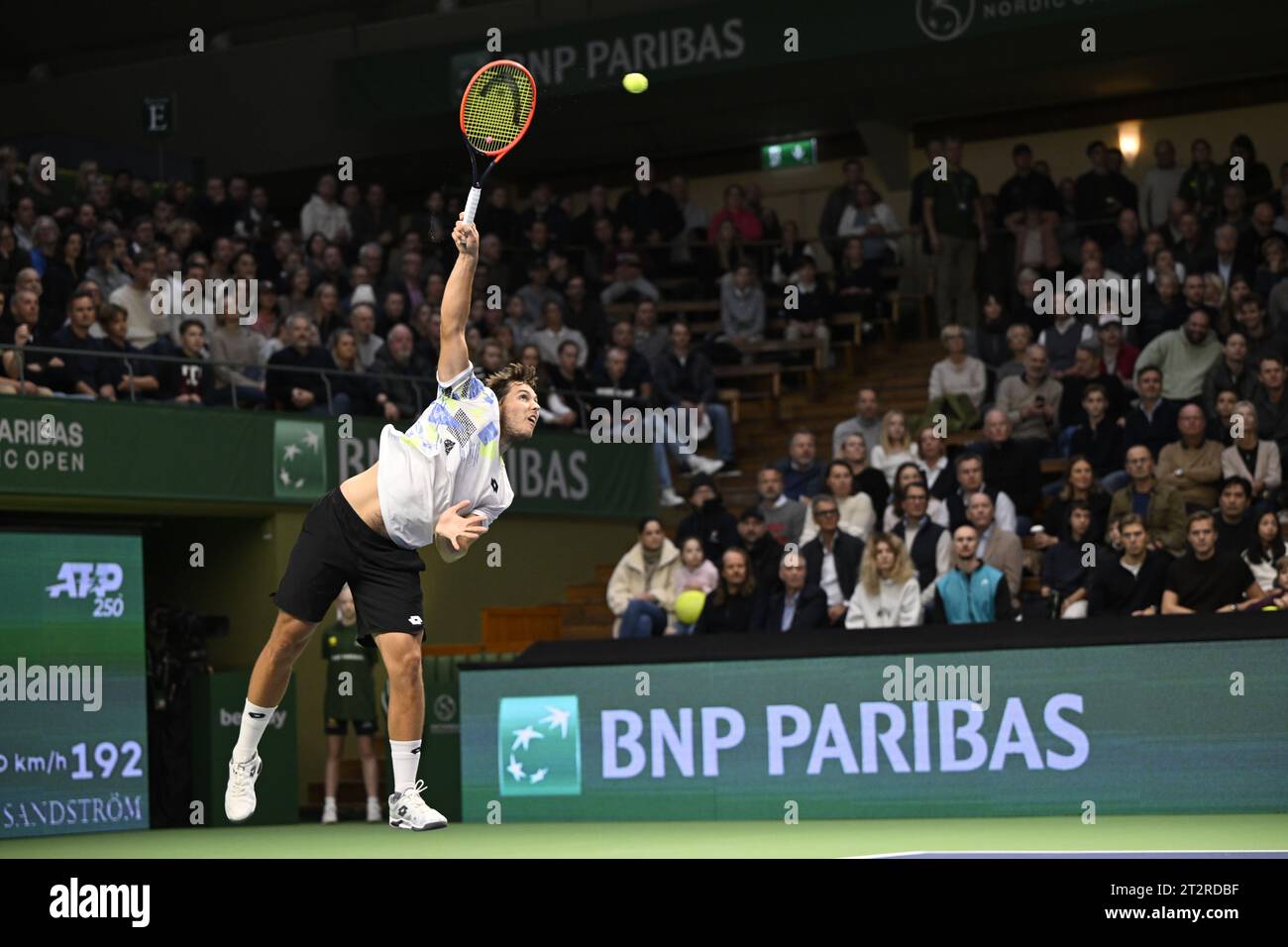 Russian Pavel Kotov in action during his semifinal against Miomir ...