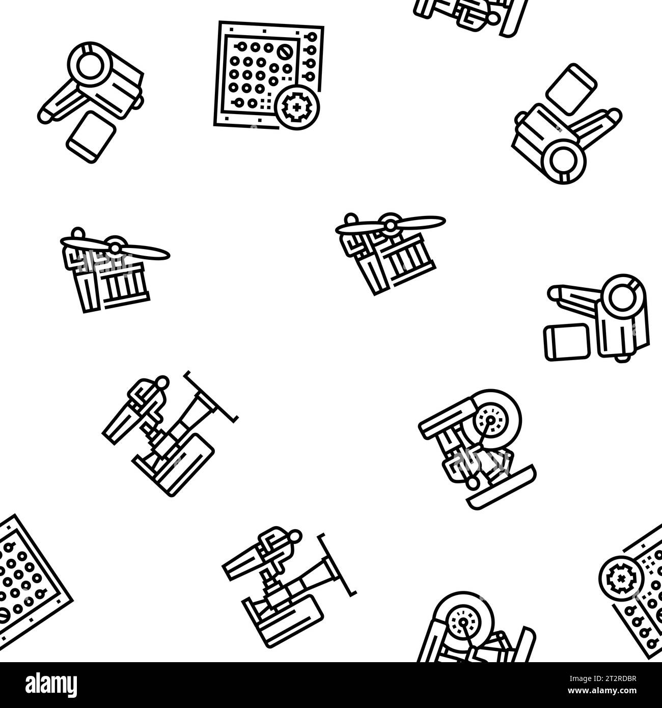 aircraft mechanic seamless pattern vector Stock Vector Image & Art - Alamy