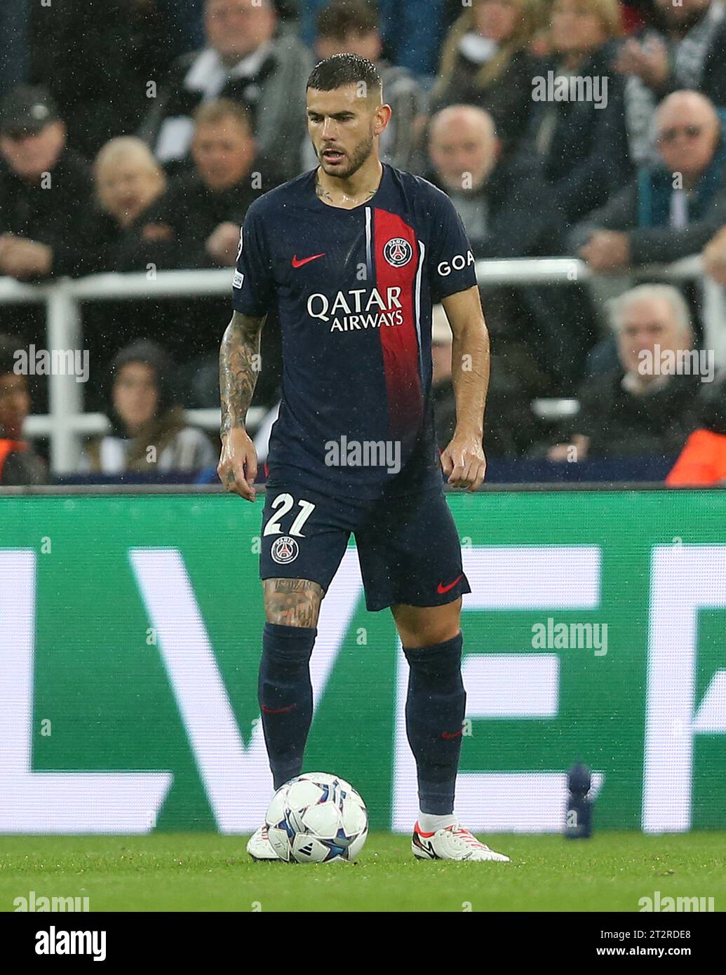 Lucas Hernandez of Paris Saint-Germain . - Newcastle United v Paris ...