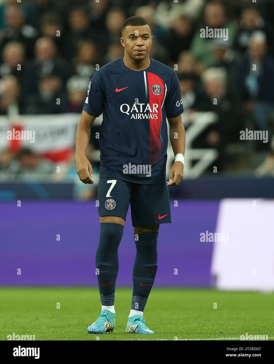 Kylian Mbappe of Paris Saint-Germain. - Newcastle United v Paris Saint ...