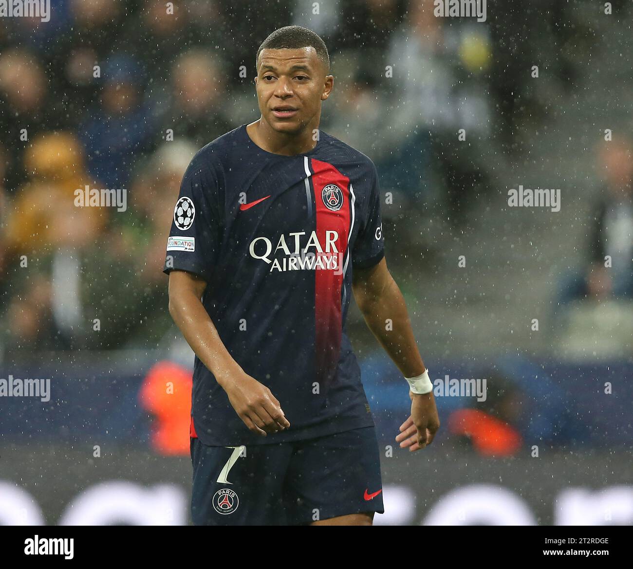 Kylian Mbappe of Paris Saint-Germain. - Newcastle United v Paris Saint ...