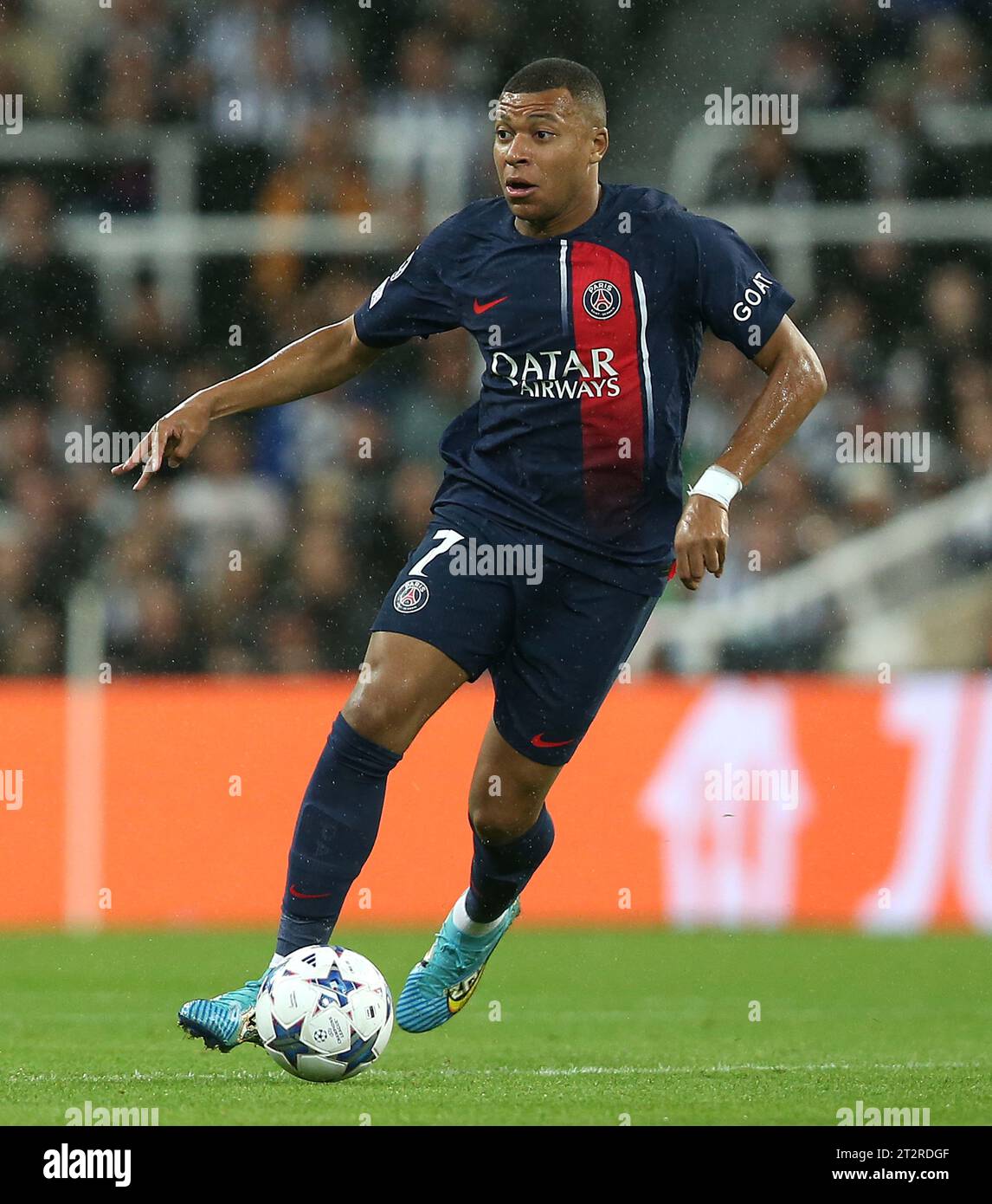Kylian Mbappe of Paris Saint-Germain. - Newcastle United v Paris Saint ...