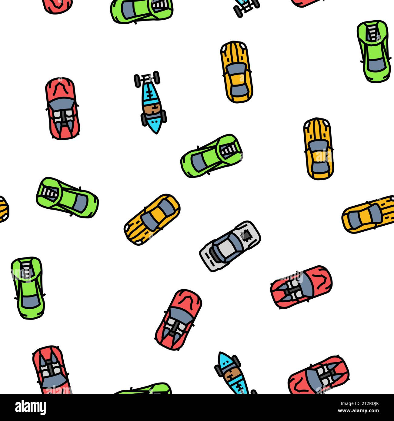 race car speed sport vehicle vector seamless pattern Stock Vector Image ...