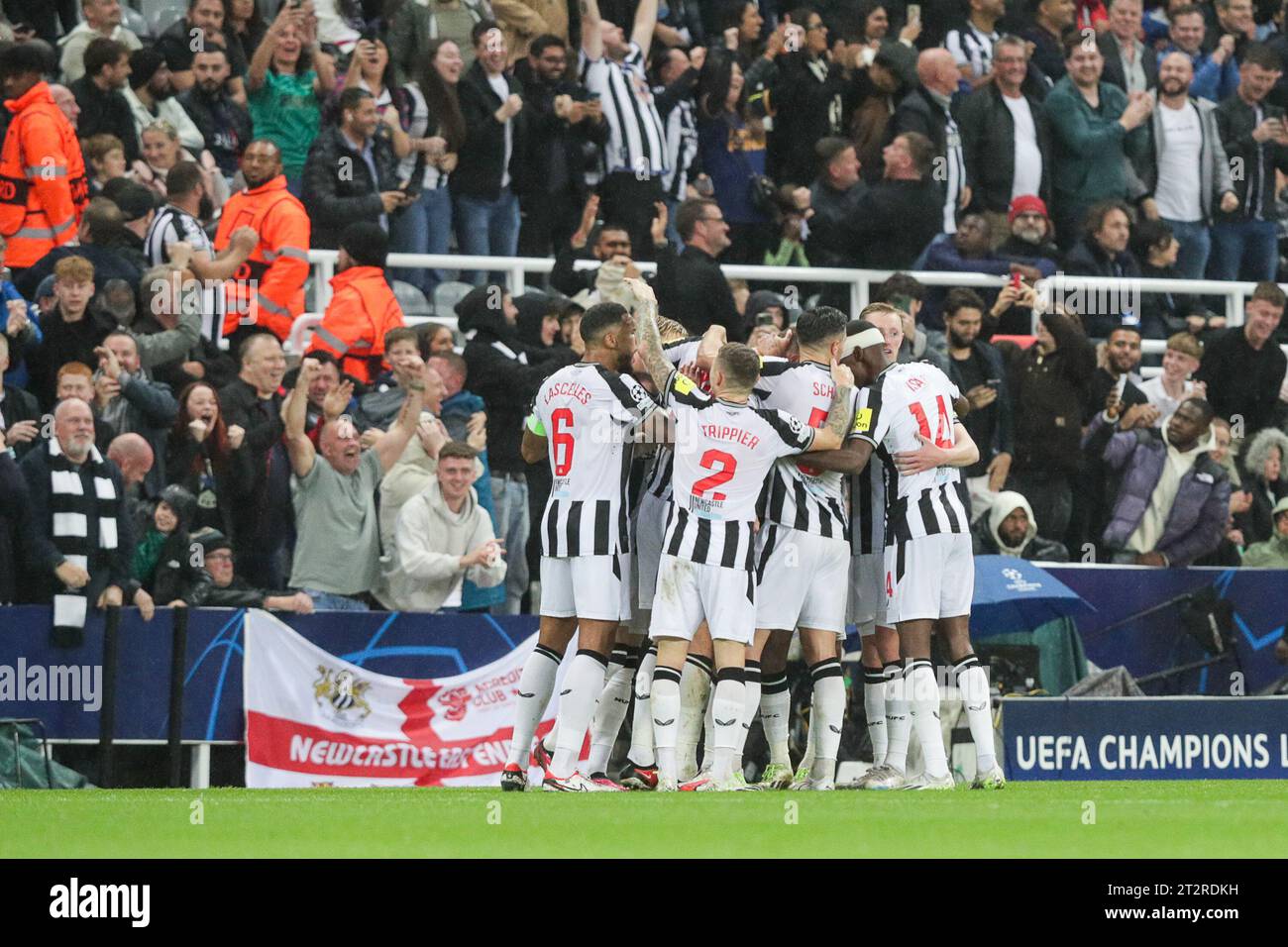 Newcastle United Celebrates Dan Burn of Newcastle scoring 2-0 ...