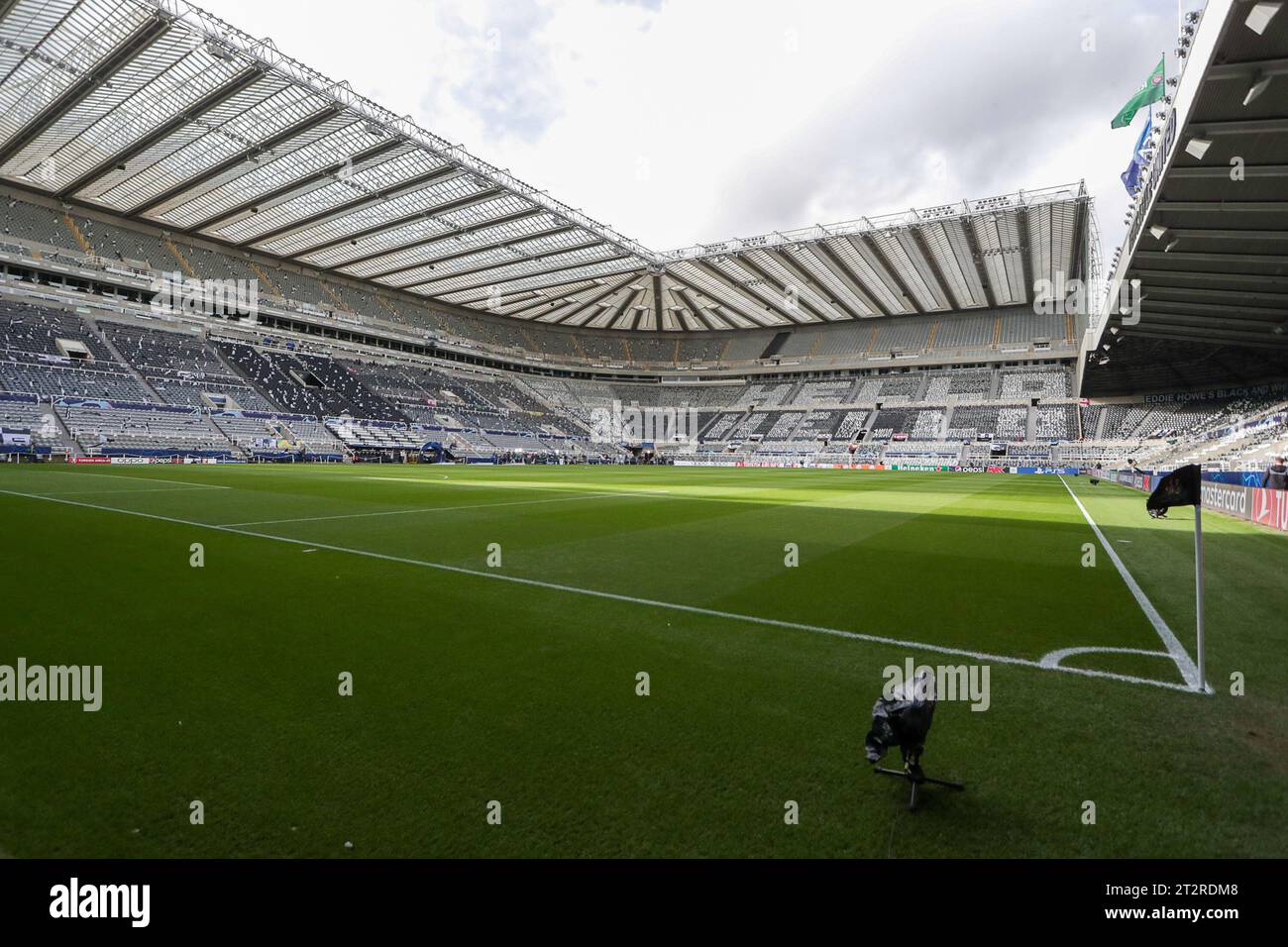 General view of St James Park, Home of Newcastle United - Newcastle United v Paris Saint-Germain ...