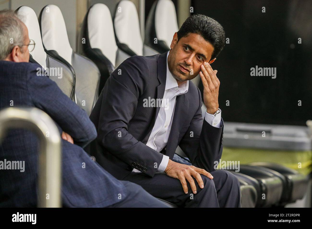 Nasser Al-Khelaifi - Paris Saint-Germain training ahead of their UEFA ...