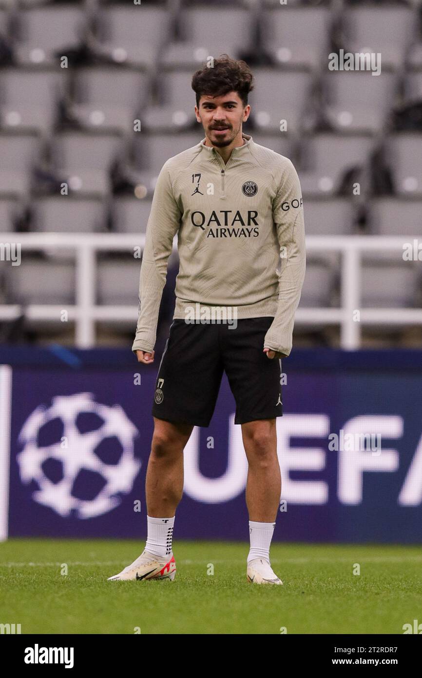 Vitinha of Paris Saint-Germain - Paris Saint-Germain training ahead of ...