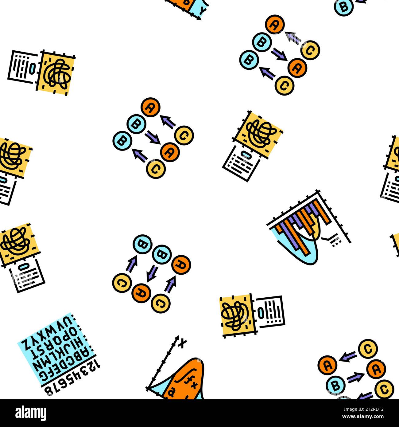 math education school science vector seamless pattern Stock Vector ...