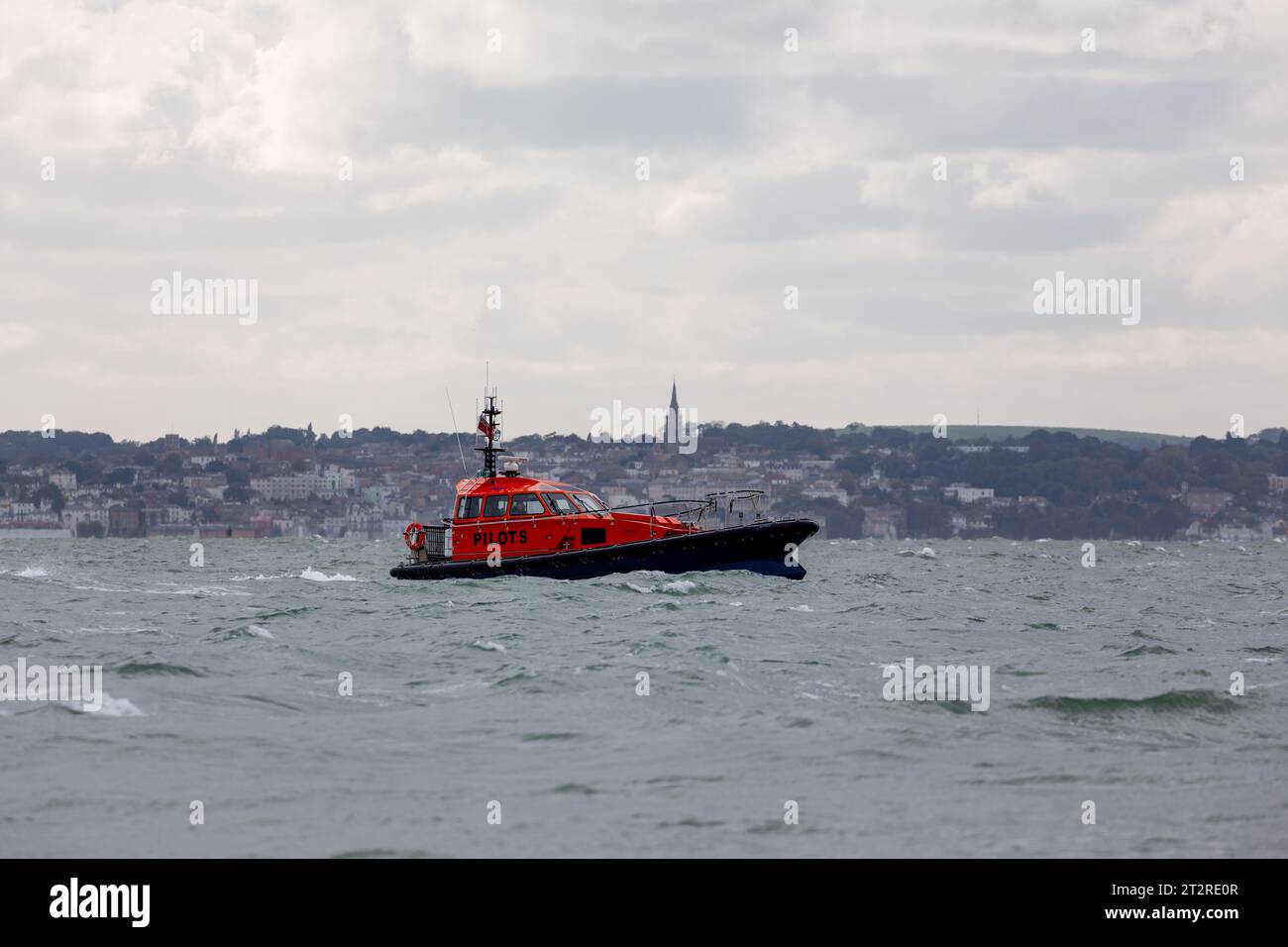 ABP’s Port of Southampton Pilot boat Majestic crossing the Solent ...