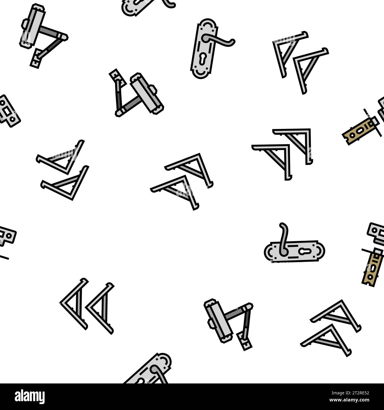 Hardware Furniture Equipment Vector Seamless Pattern Stock Vector Image