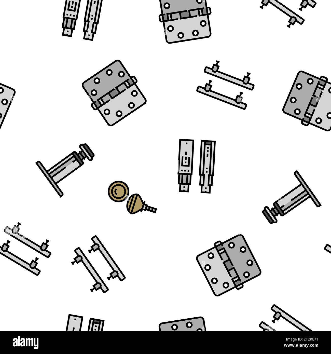hardware furniture equipment vector seamless pattern Stock Vector Image ...