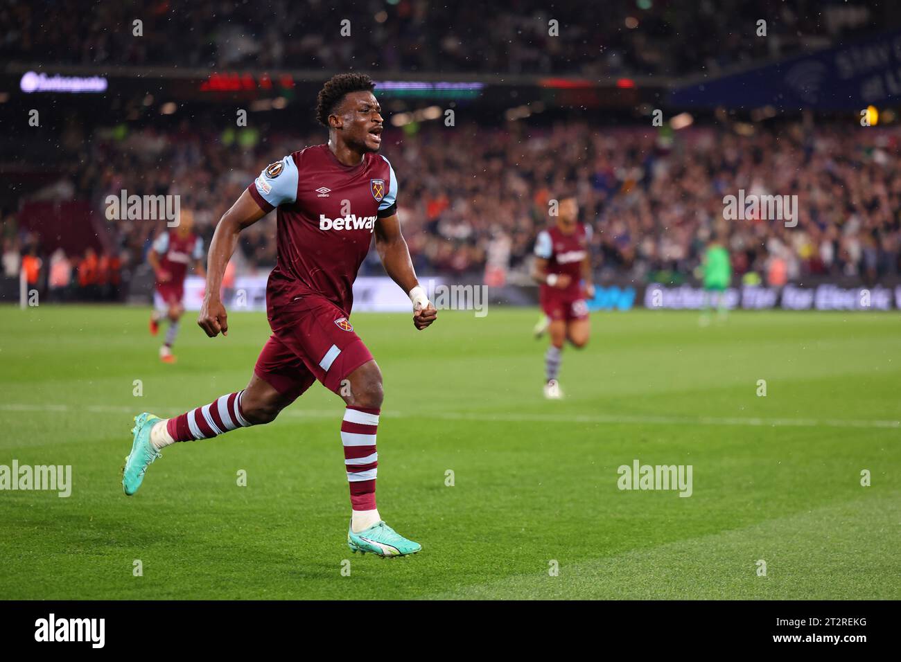 Mohammed Kudus of West Ham United celebrates after scoring a goal to ...