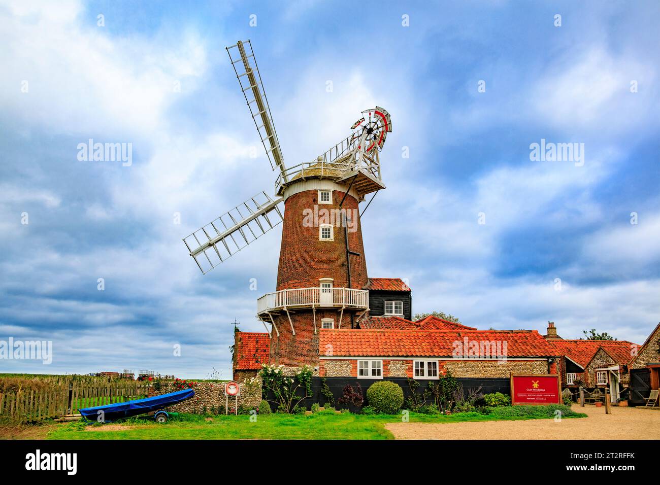 The historic Grade II Listed tower windmill at Cley Next The Sea built ...