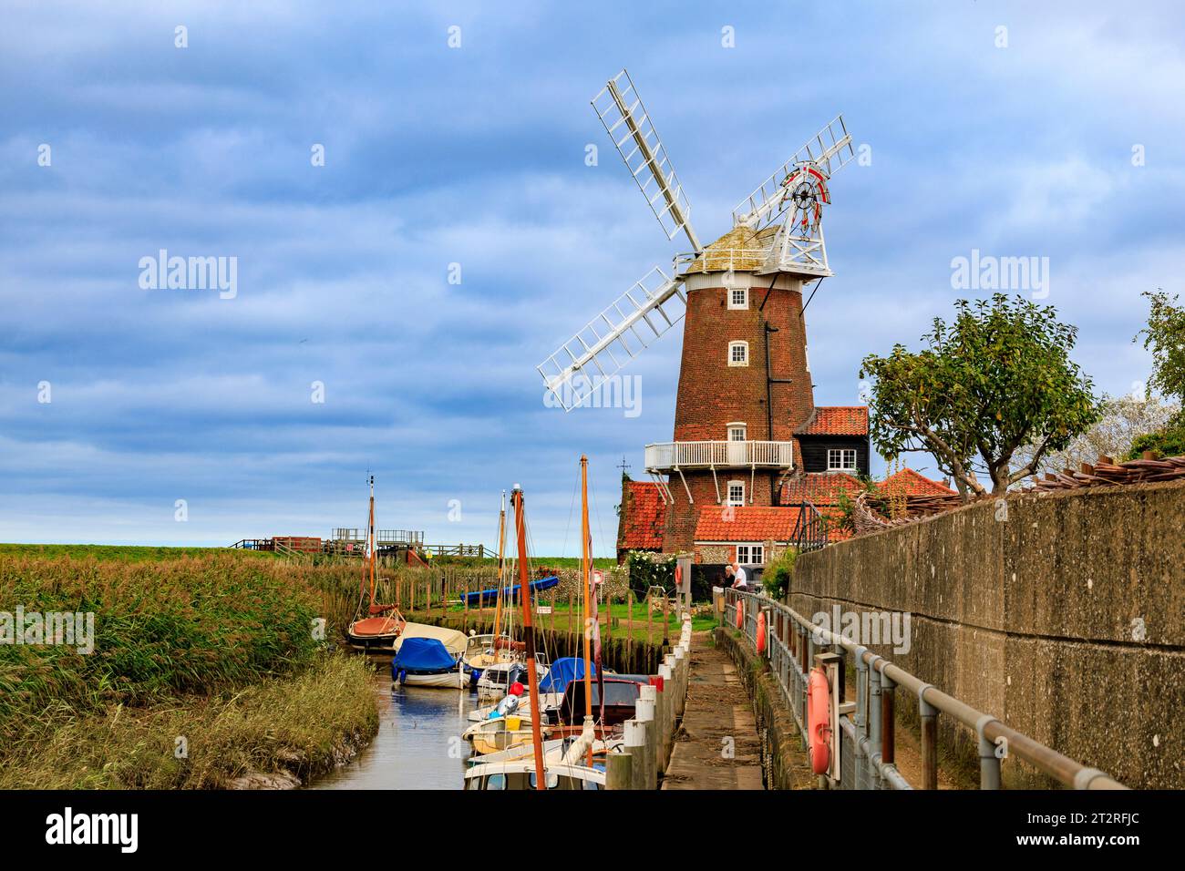 The historic Grade II Listed tower windmill at Cley Next The Sea built ...