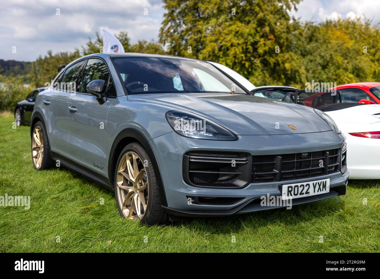 2022 Porsche Cayenne Turbo GT, on display at the Salon Privé Concours d ...