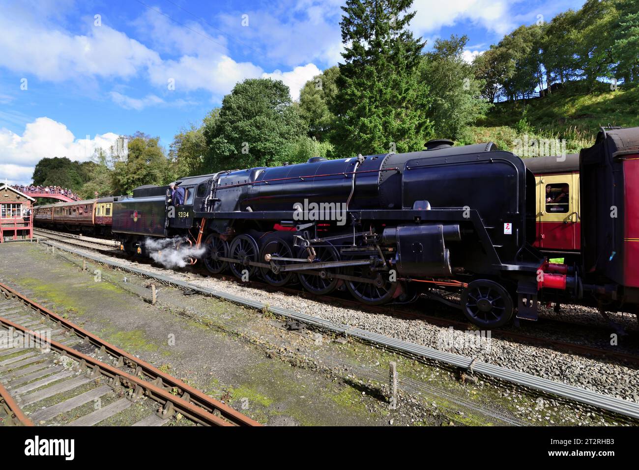 British railways standard class 9f locomotive hi-res stock photography ...