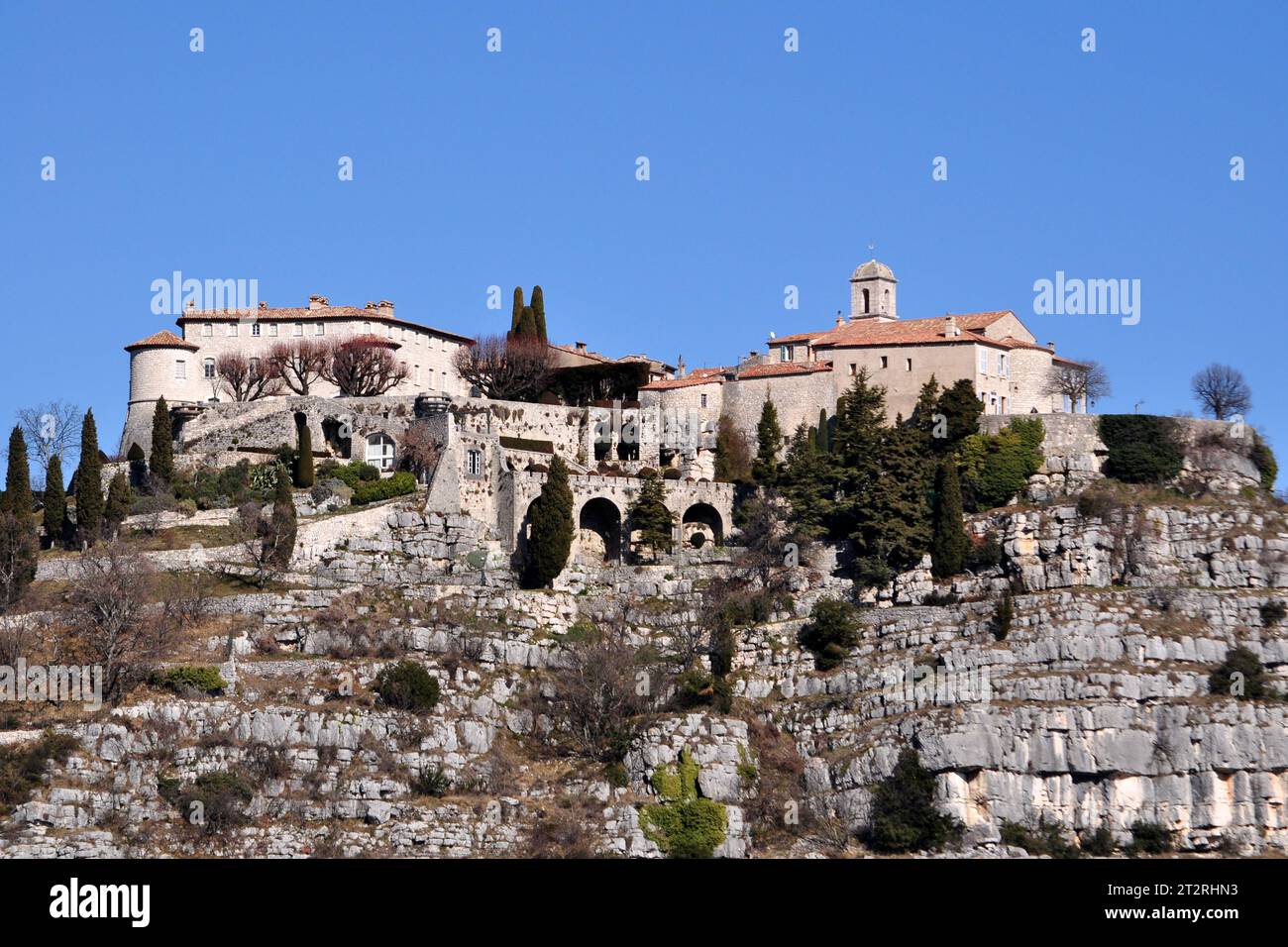 France, french riviera, Gourdon is a picturesque perched village with ...