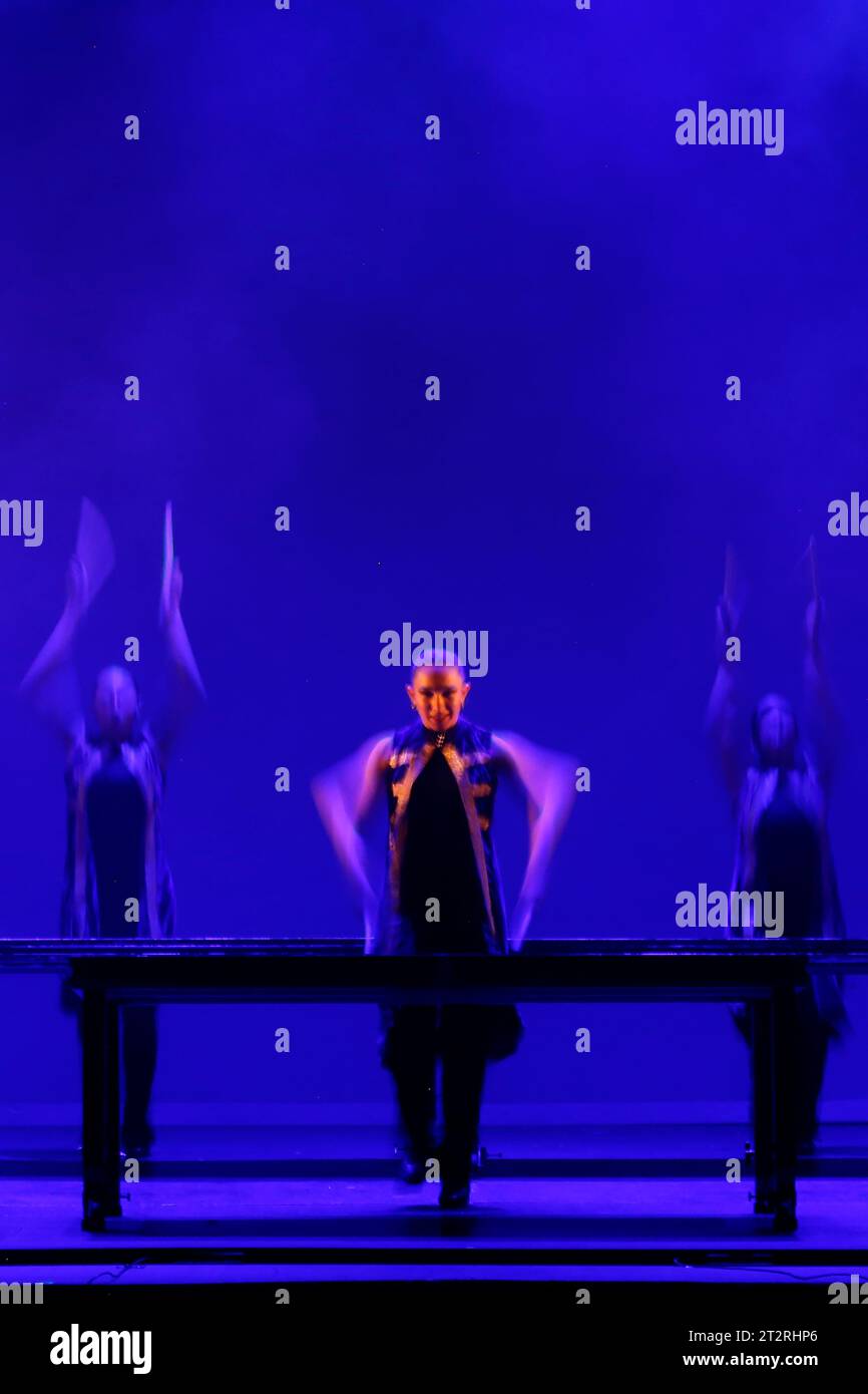 October 19, 2023, Madrid, Madrid, Spain: Several dancers, actresses and the producer, artistic ...