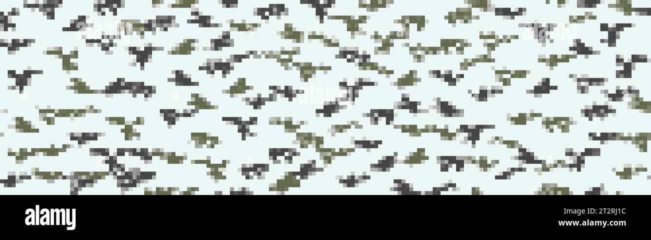 Acupat seamless pixel winter white army camo pattern. Digicam mosaic ...