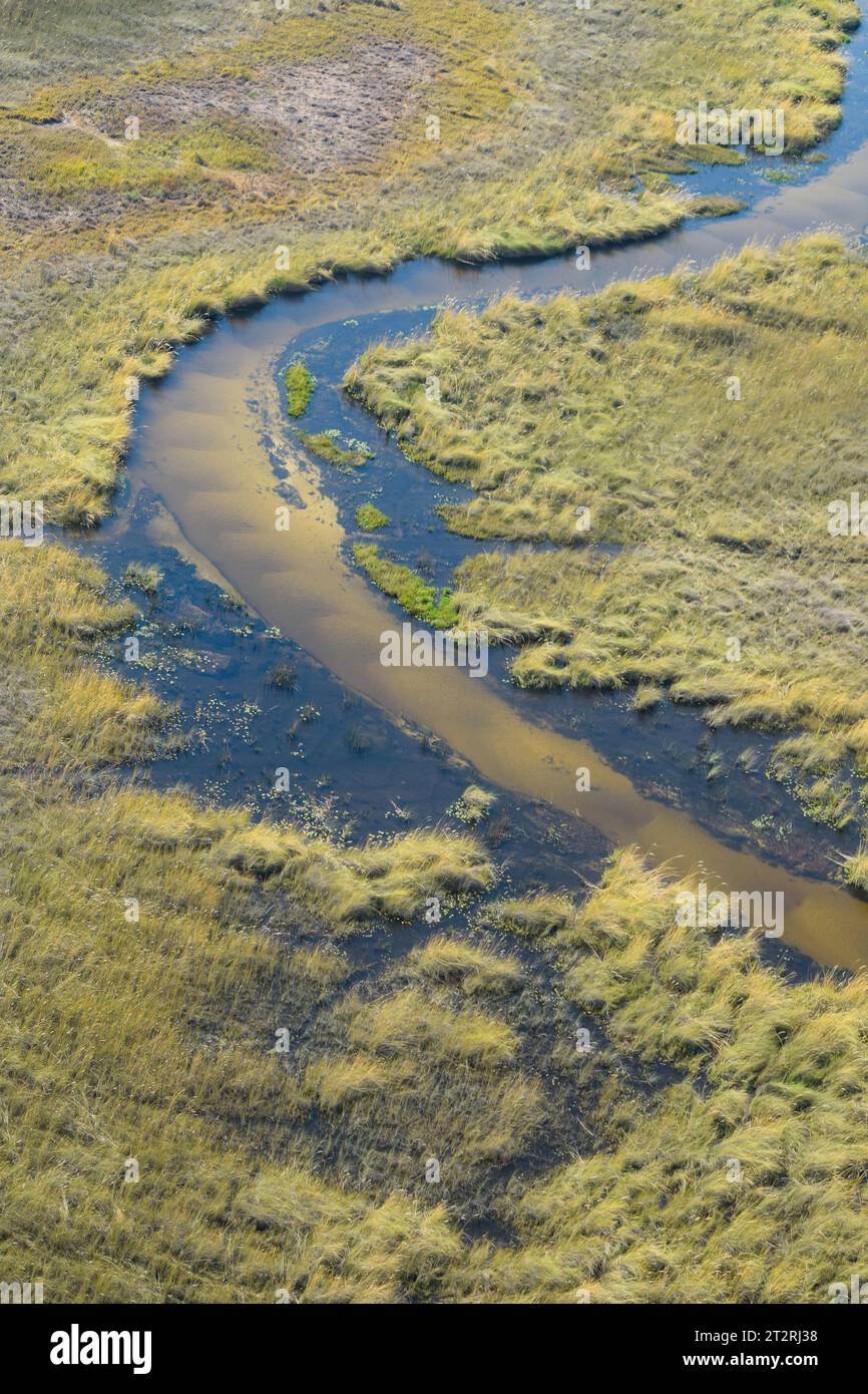 Aerial view of the Okavango Delta Stock Photo - Alamy