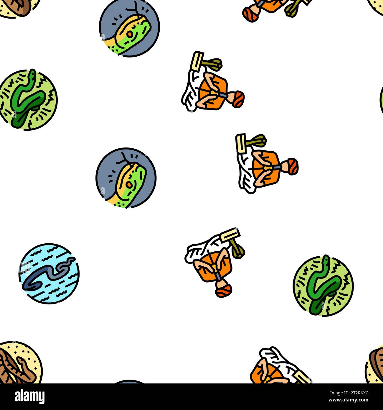 snake black serpent viper cobra vector seamless pattern Stock Vector ...