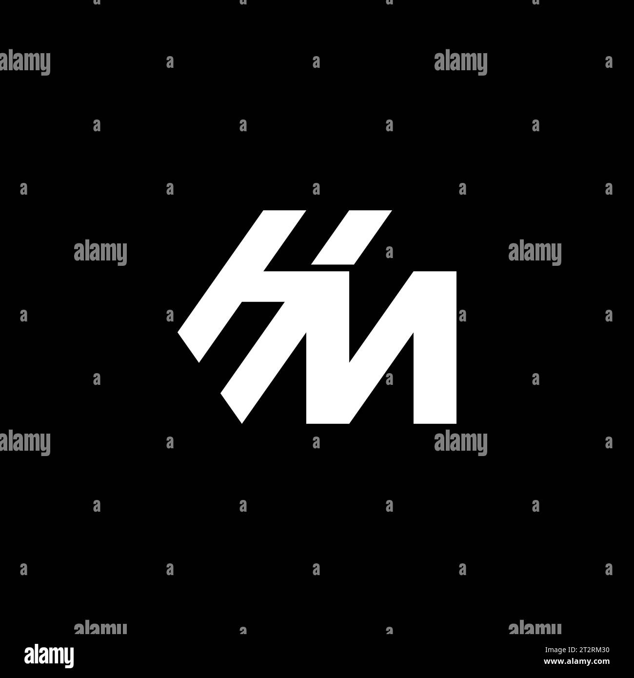 HM logo, HM Monogram, Initial HM Logo, Letter HM logo, Icon, Vector ...